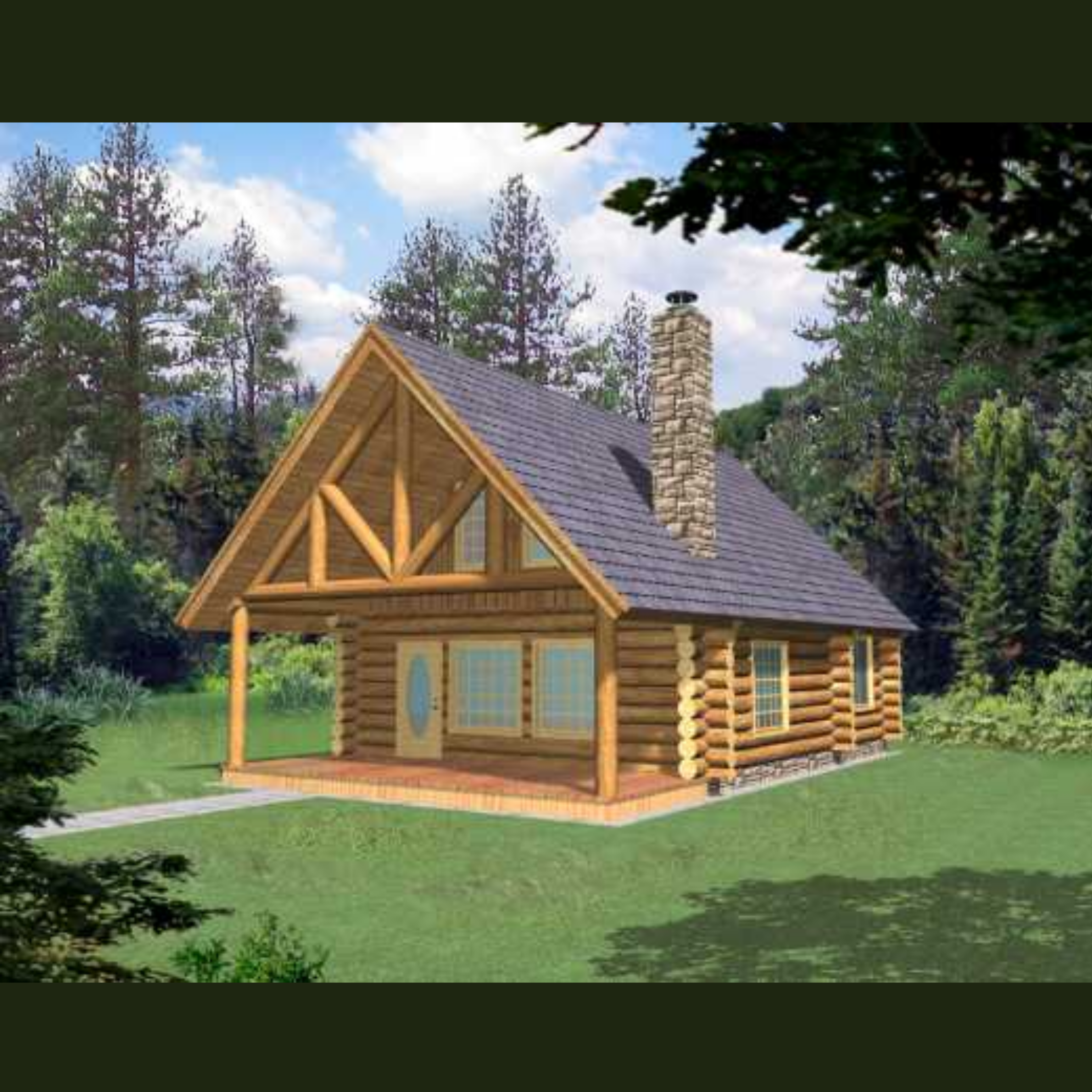 One Bedroom Log Homes Ashland Log Home | Hochstetler Log Homes